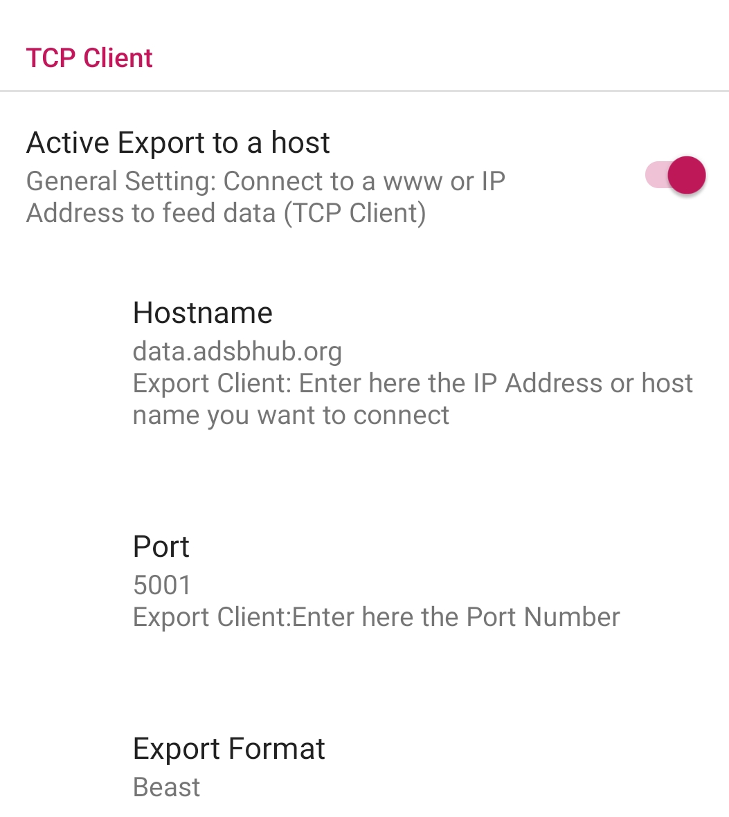 Dump1090 Export - ebcTech.eu
