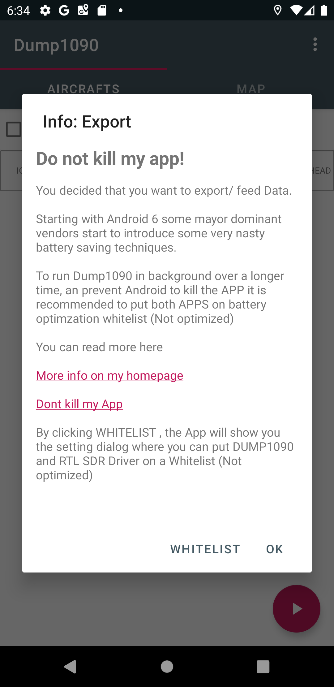 Dump1090 Export - ebcTech.eu